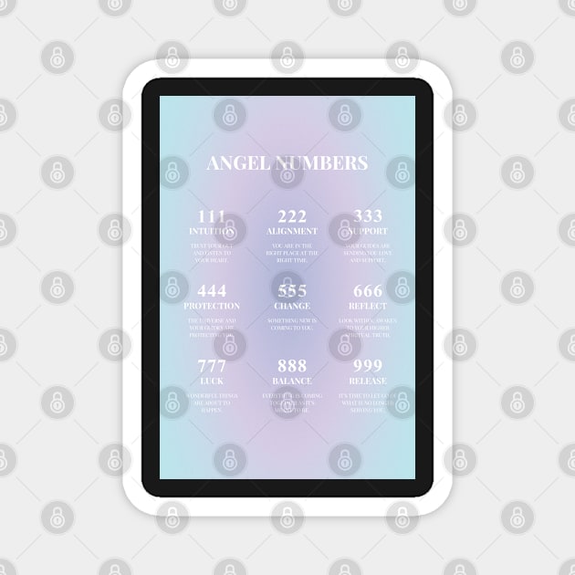 Angel Numbers Chart Purple Blue Aura Gradient - Blue Purple Gradient ...