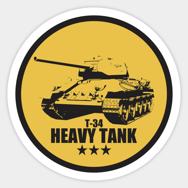 T-34 Tank - Ww2 T34 Heavy Tank - Sticker | TeePublic