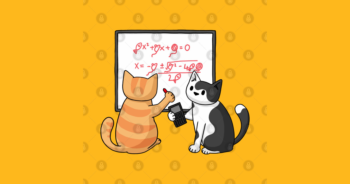 Mathematician Cats - Math - T-Shirt | TeePublic