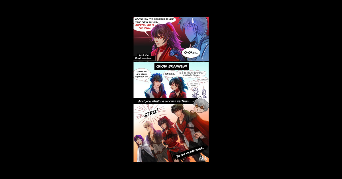 The Origins of team STRQ - Rwby - Sticker | TeePublic