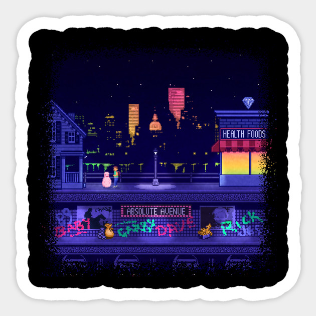 A Blob and his Boy - 8 Bit - Sticker | TeePublic