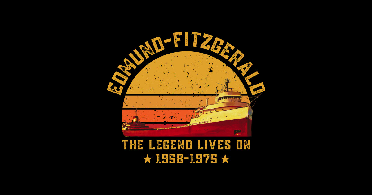 Edmund-Fitzgerald - Edmund Fitzgerald - Sticker | TeePublic
