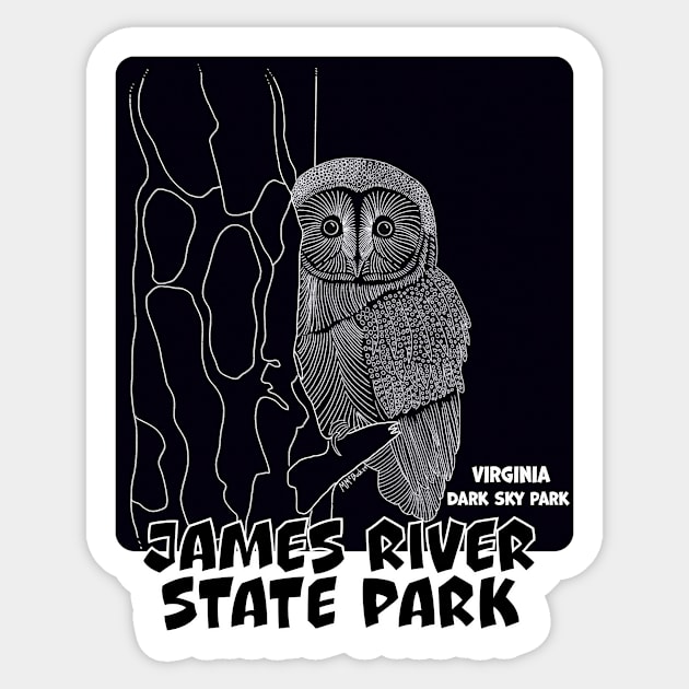 James River State Park, Virginia, Dark Sky Park - State Parks - Sticker ...