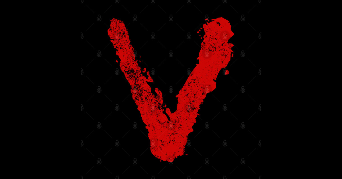 V Visitors Logo - V - Sticker | TeePublic