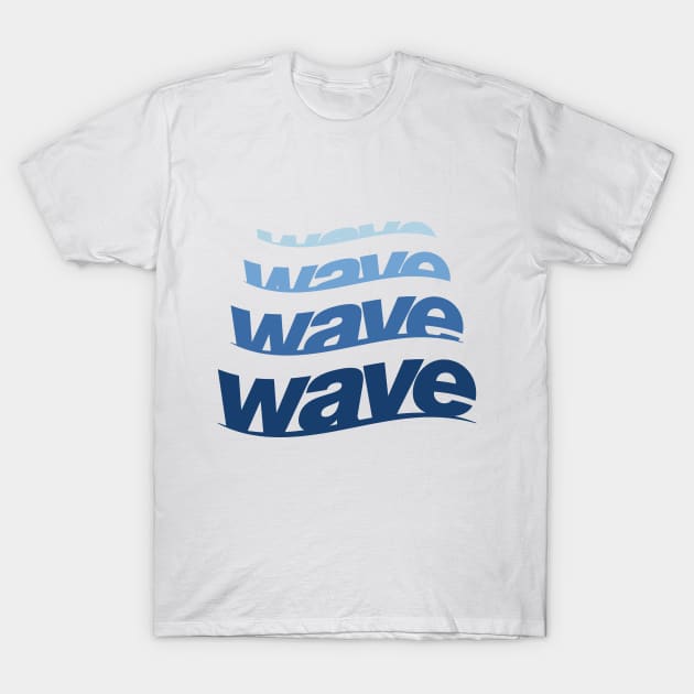 Blue Wave - Wave - T-Shirt | TeePublic