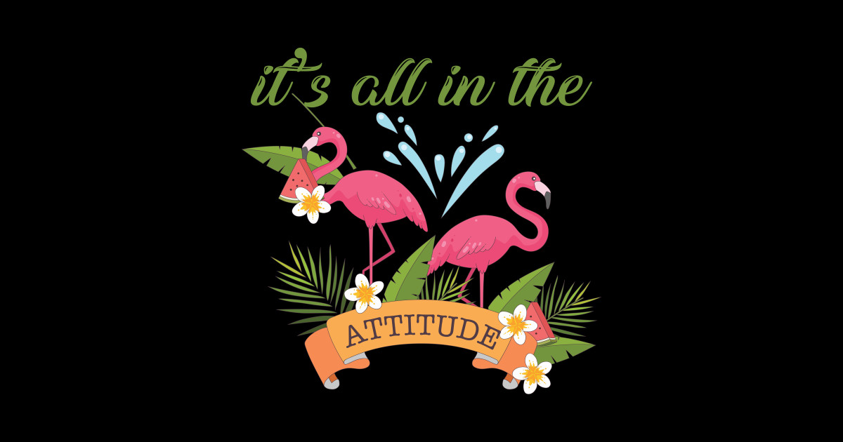 Flamingo attitude - Flamazing - Pin | TeePublic
