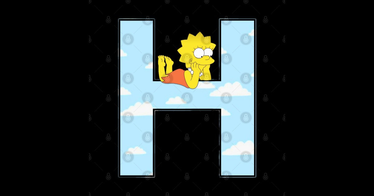 Simpsons letter - Simpsons - Posters and Art Prints | TeePublic