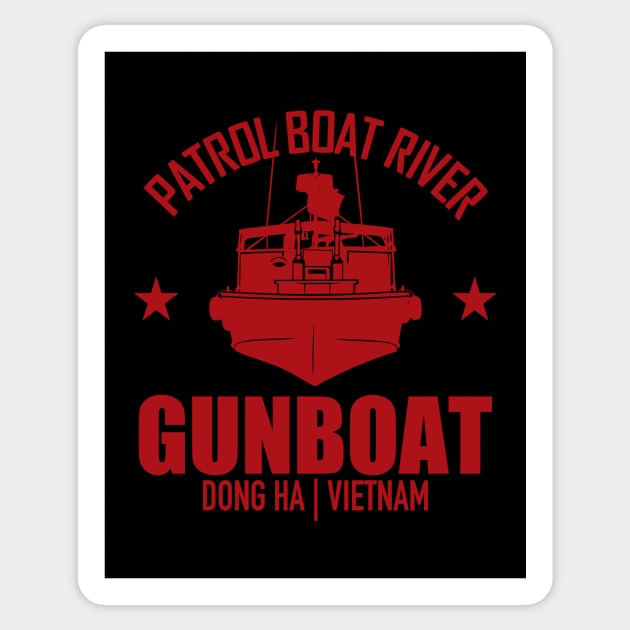 PBR Gunboat Vietnam - Patrol Boat River Dong Ha - Sticker | TeePublic