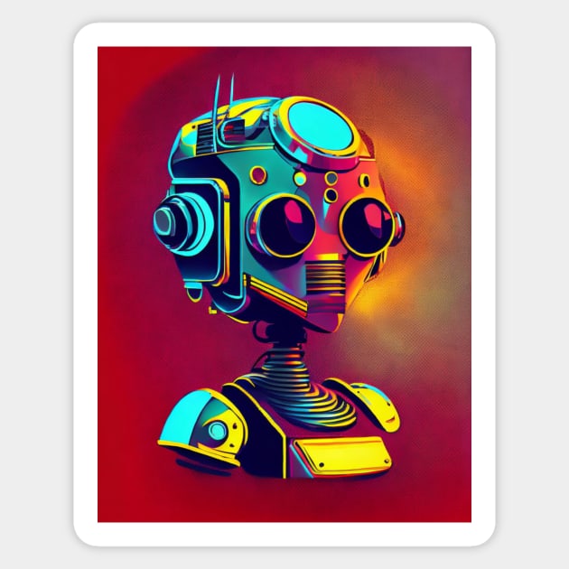 Robot - Robotics - Sticker | TeePublic