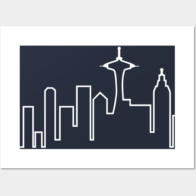 Seattle Skyline (Frasier) - Frasier - Posters and Art Prints | TeePublic