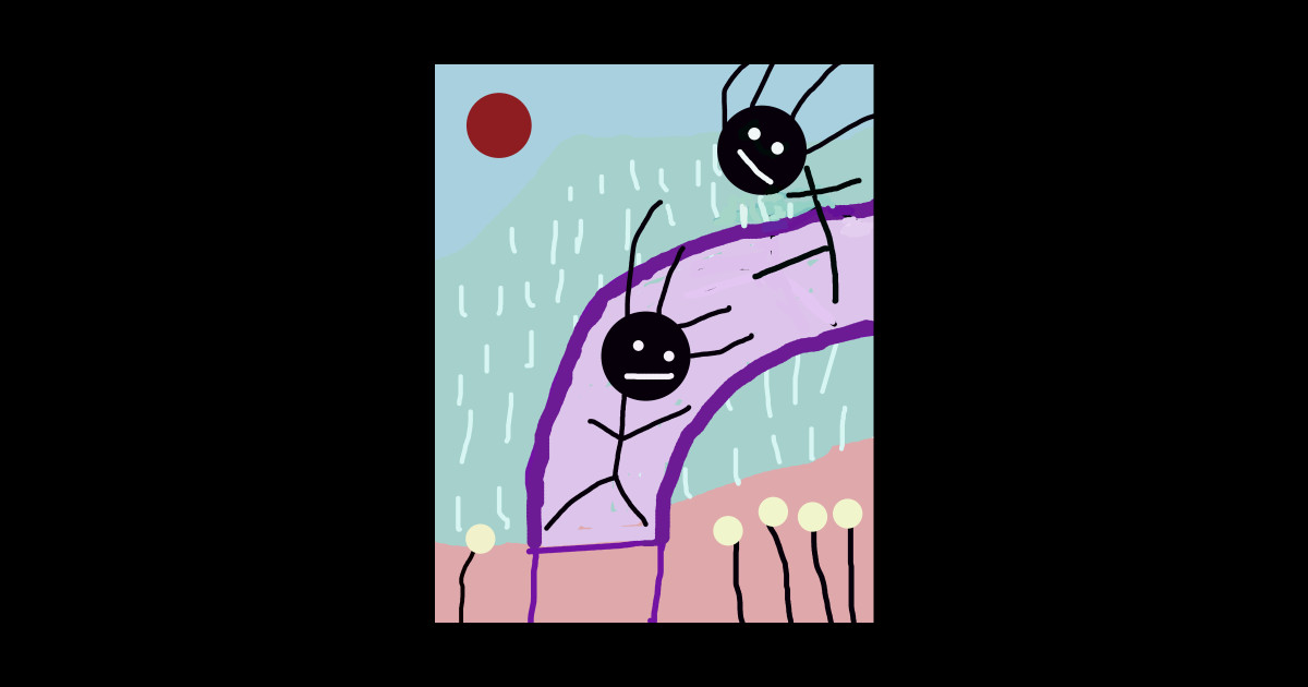 Kids on the Slide Stick Figure - Stick Figure - Posters and Art Prints ...