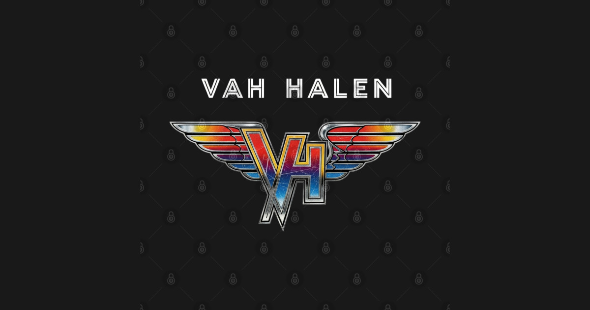 Vah Halen Winged Logo - Vah Halen Winged Logo - T-Shirt | TeePublic
