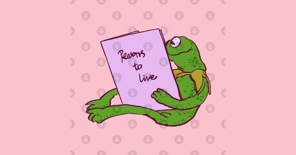 kermit the frog reading a book on reasons to live / the muppets meme ...