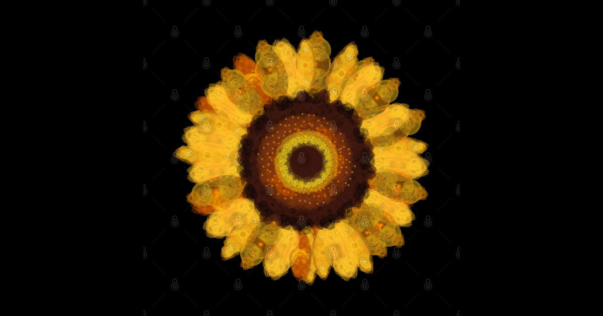 Spirograph collage sunflower - Sunflowerlove - Posters and Art Prints ...