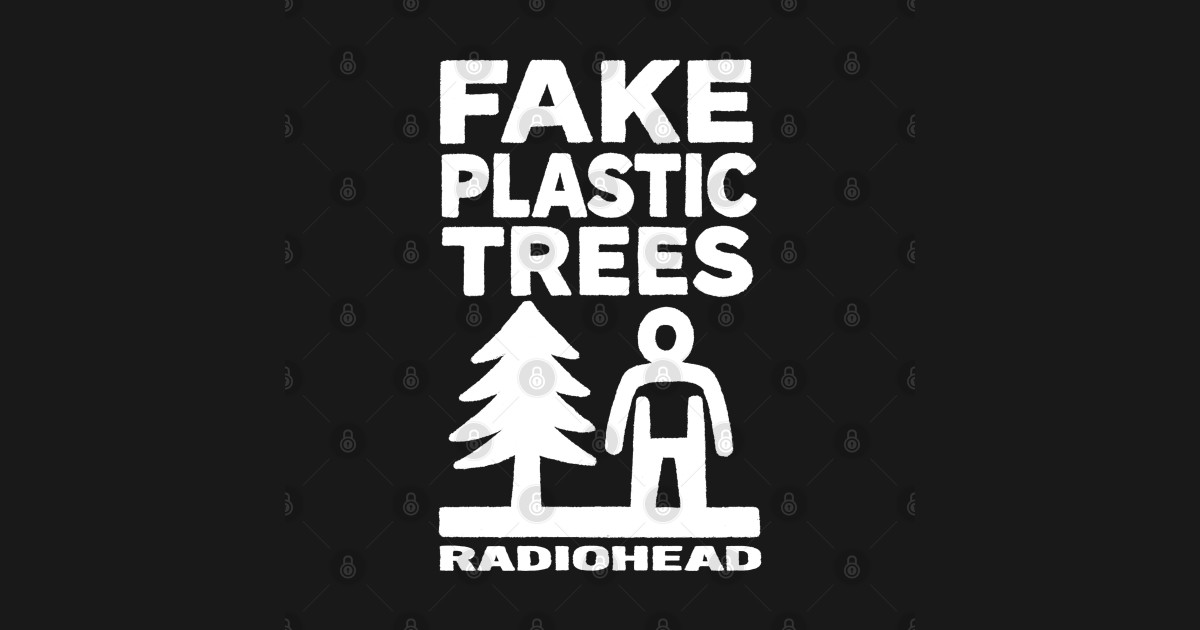 Radiohead Fake Plastic Trees Hand-drawn Illustration - Radiohead - T ...