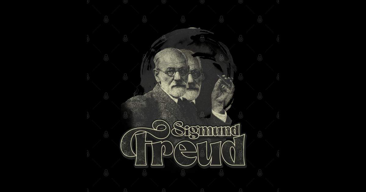 Sigmund Freud Vintage - Vintage - Sticker | TeePublic