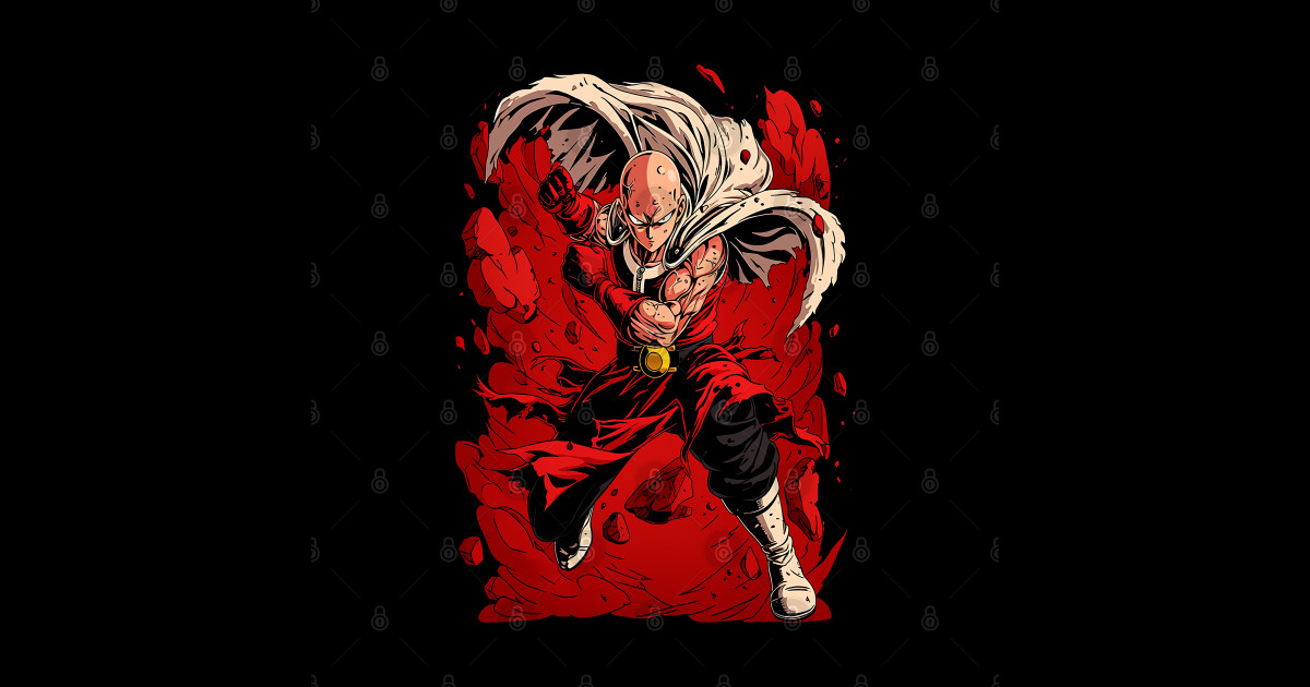 saitama - one punch man - Opm - Sticker | TeePublic