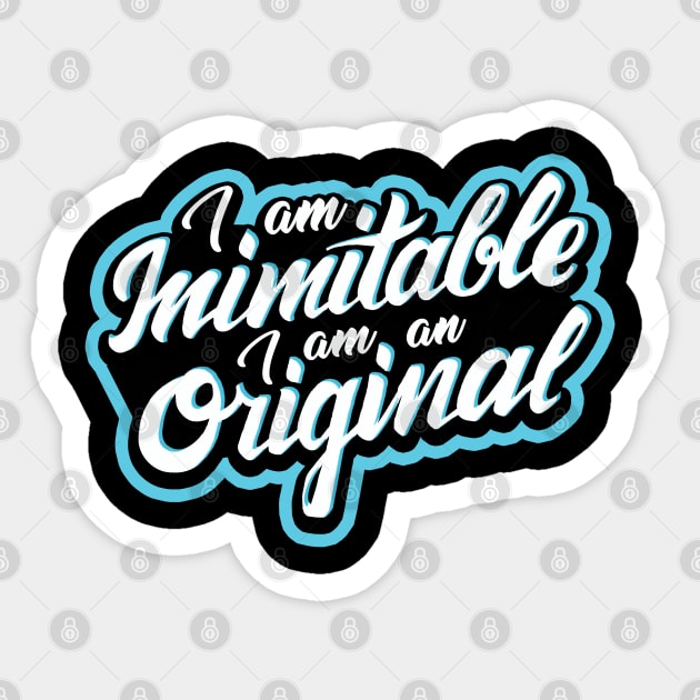 Inimitable - Hamilton - Sticker | TeePublic