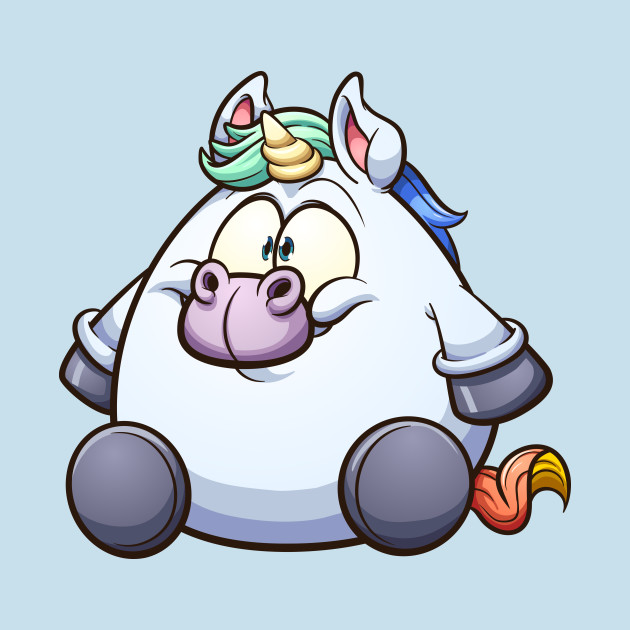 Fat unicorn - Unicorn - Pillow | TeePublic