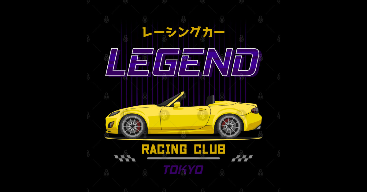 Tuner Yellow NC Miata Roadster JDM - Mx5 - Sticker | TeePublic