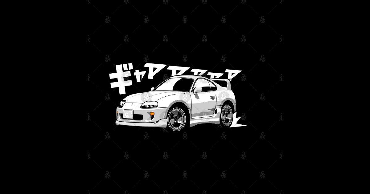 Toyota Supra RZ Initial D - Toyota Supra Rz Initial D - Sticker | TeePublic