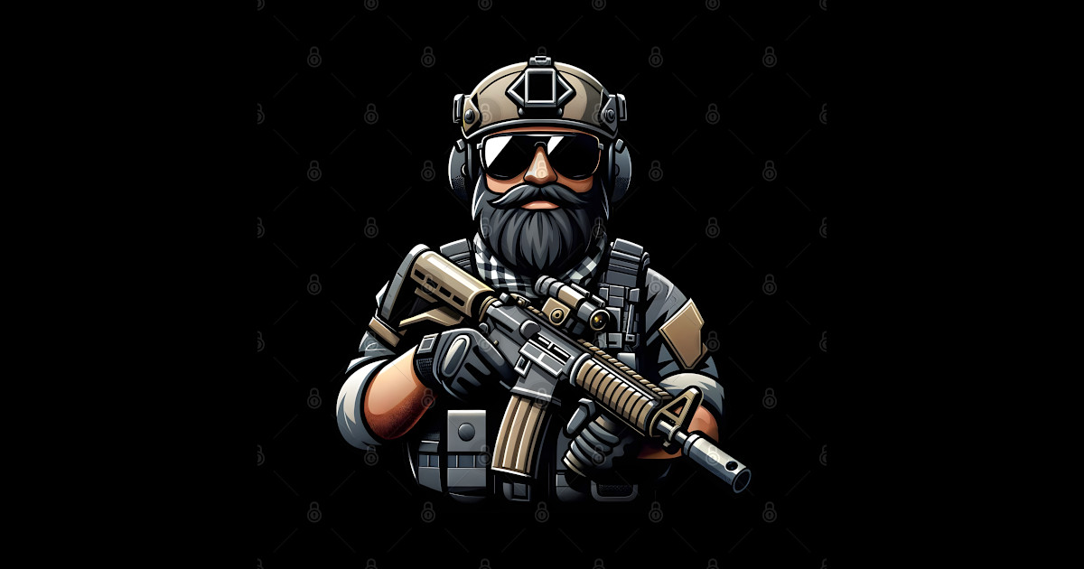 Tactical Man - Tactical - Sticker | TeePublic