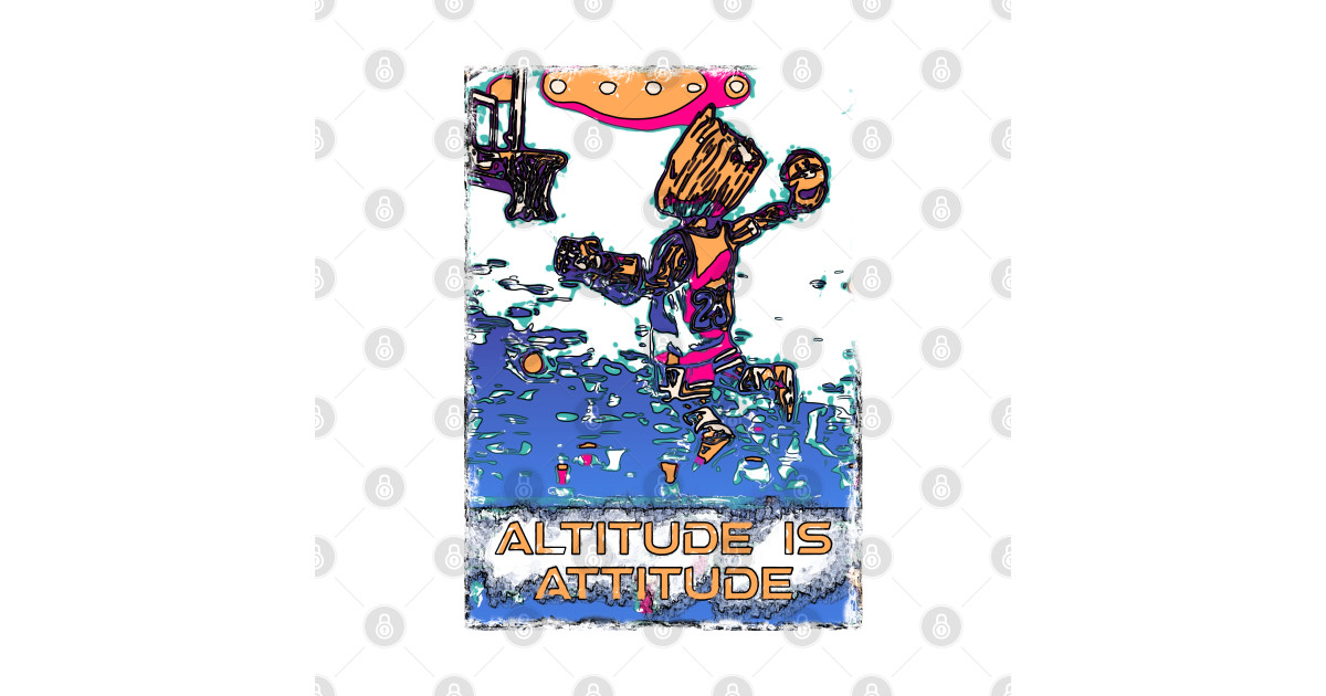 Basketball Altitude is Attitude Jump p5 - Nba - T-Shirt | TeePublic