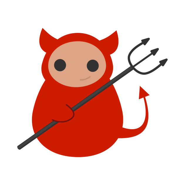 Cute Halloween Devil - Halloween - T-Shirt | TeePublic