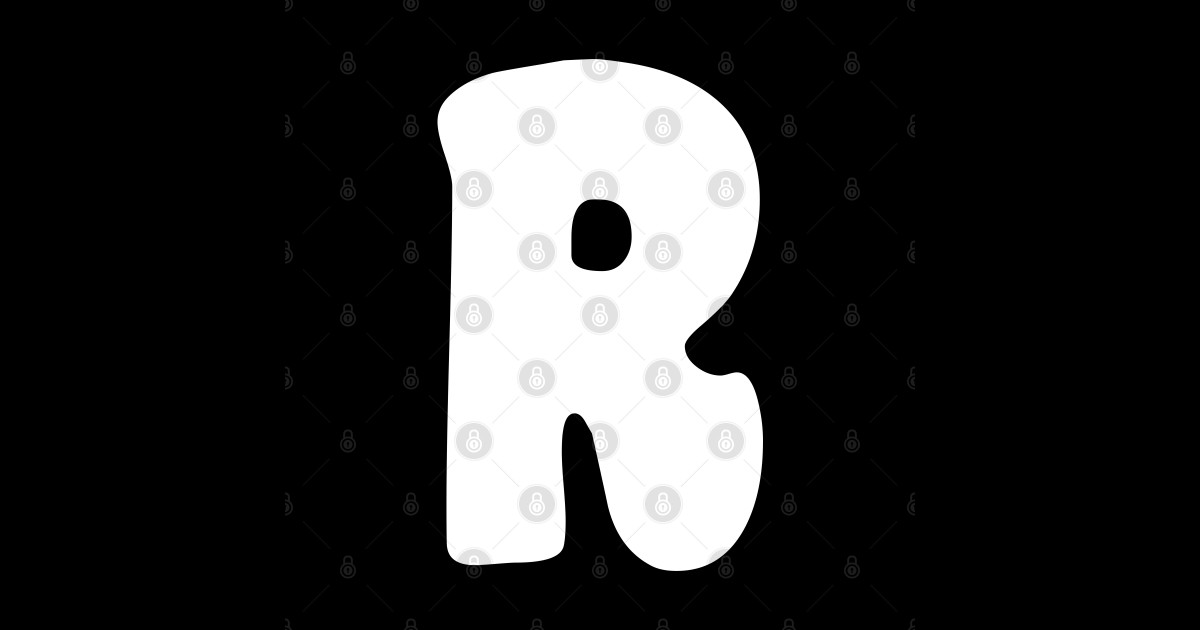 Letter R - Letter R - Sticker | TeePublic
