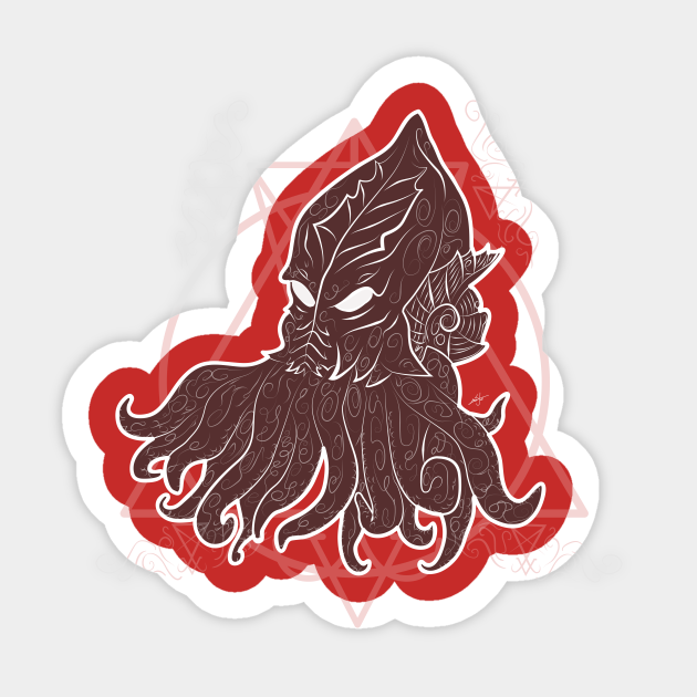 Cthulhu Pentagram - Cthulhu - Sticker | TeePublic