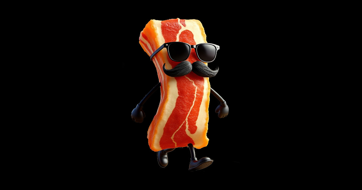 The Bacon's Now In Your City! Dudley Walking - Bacon - Shorts | TeePublic