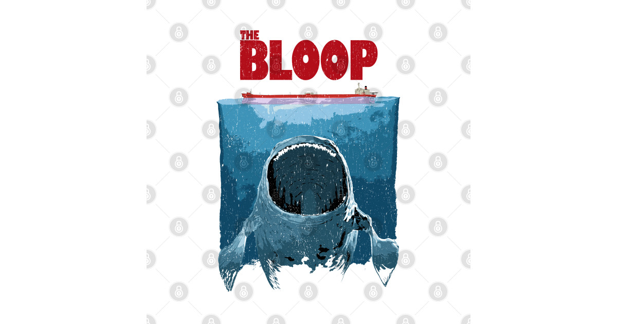 Bloop Jaws distressed - Bloop - T-Shirt | TeePublic