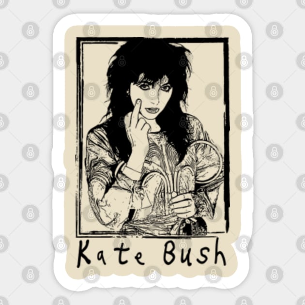 Vintage Style Kate Bush - Kate Bush - Sticker | TeePublic