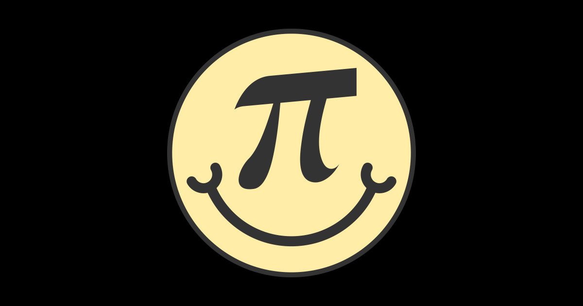 Pi Symbol with Smiley Face - Pi Day - Posters and Art Prints | TeePublic