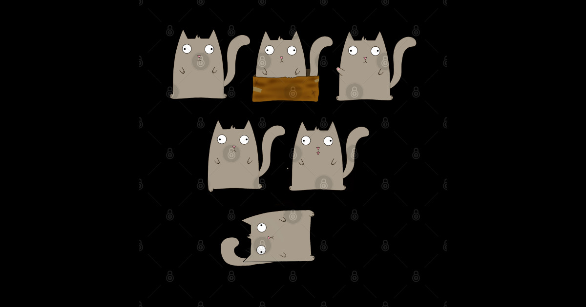 Alfred the cat - Funny Cat - Sticker | TeePublic