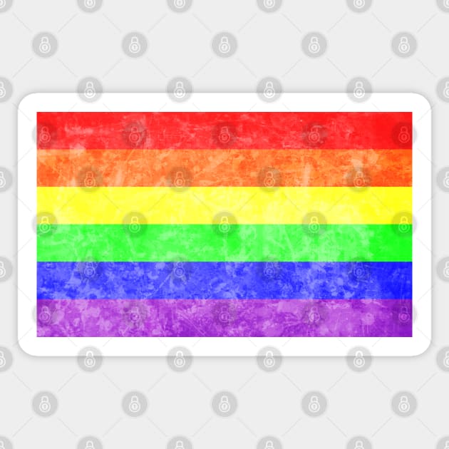 Distressed Gay Pride Rainbow Flag - Distressed Gay Pride Rainbow Flag ...