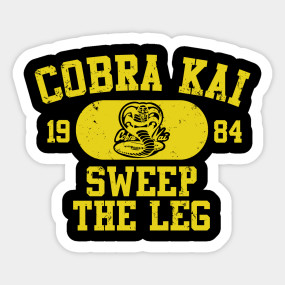 Cobra Kai Vintage Tee (Cobra) - Sweep The Leg - T-Shirt | TeePublic