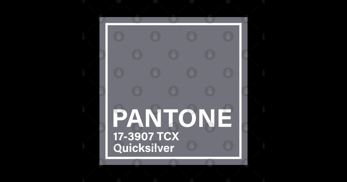 pantone 17-3907 TCX Quicksilver - Pantone Color - T-Shirt | TeePublic