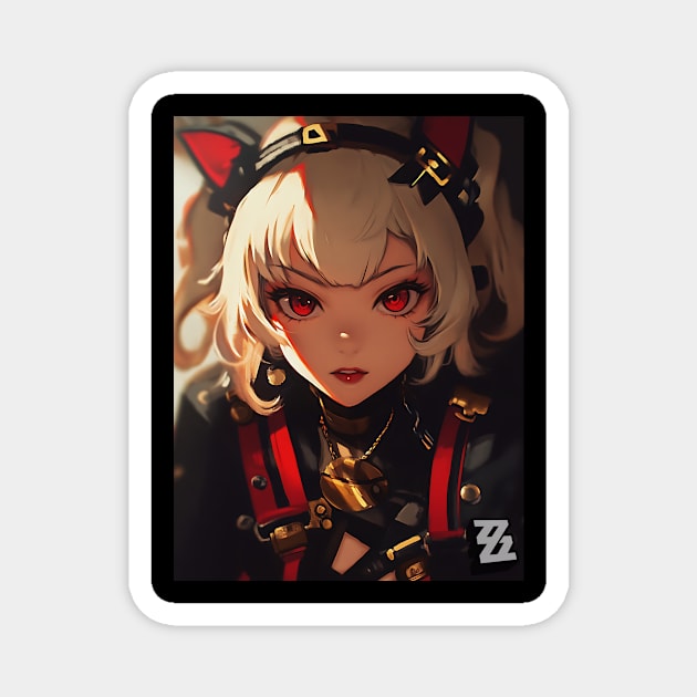 ZZZ Burnice White Fanart - Zenless Zone Zero - Magnet | TeePublic