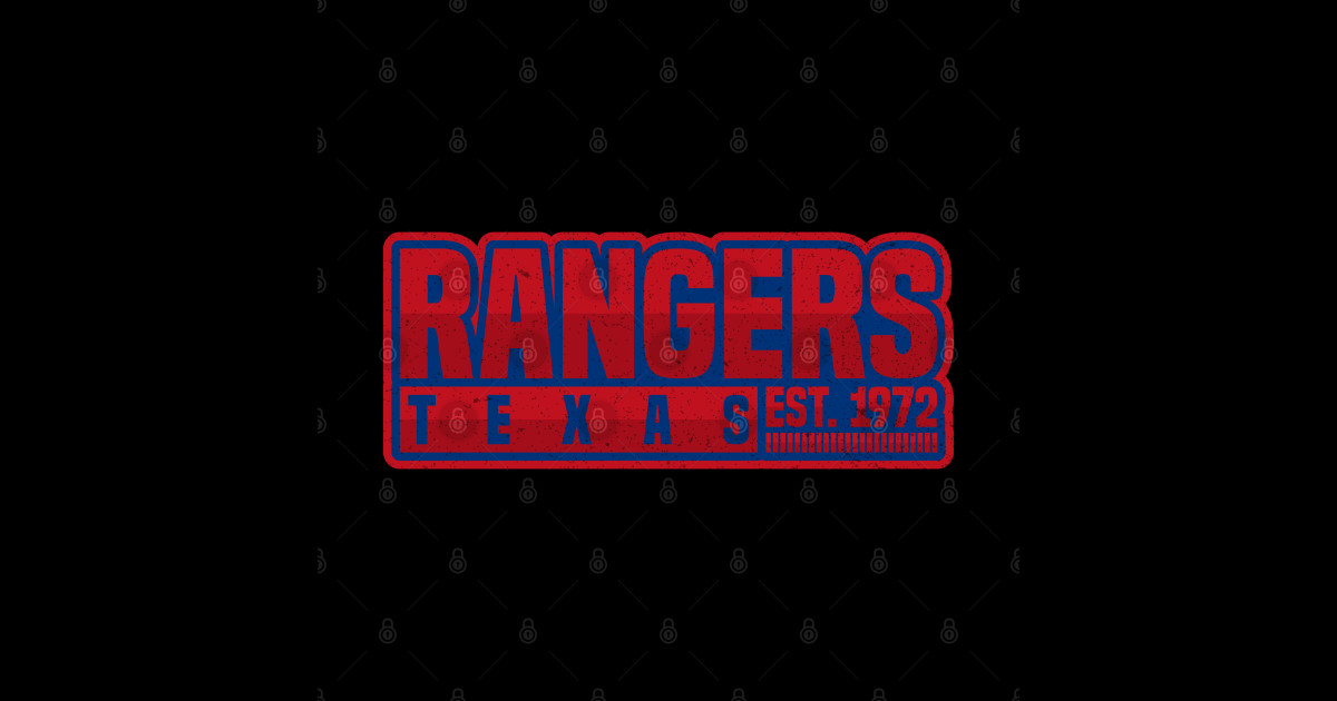 Texas Rangers 01 - Texas Rangers - Sticker | TeePublic