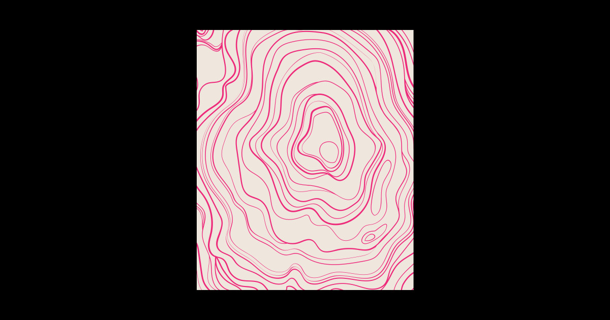 Pink Abstract Topography Aesthetic Pattern - Topography - Posters and ...