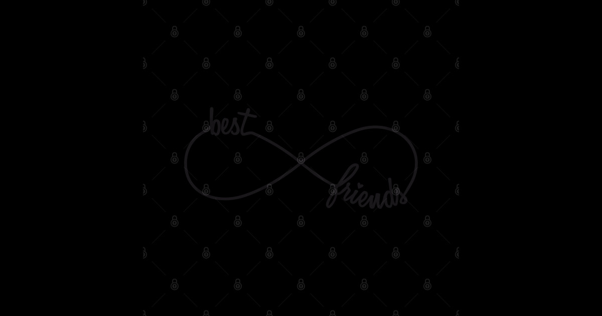 Best friends forever, infinity sign - Bff - Sticker | TeePublic