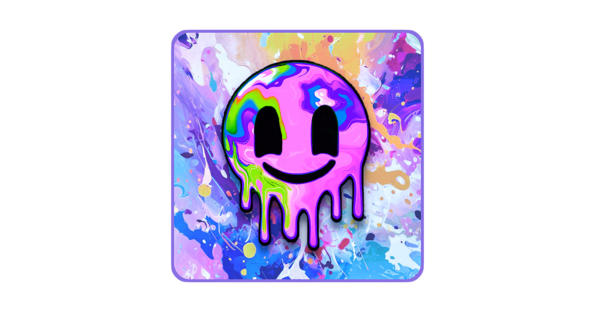 Paint Splatter Smiley - Smiley Face - T-Shirt | TeePublic