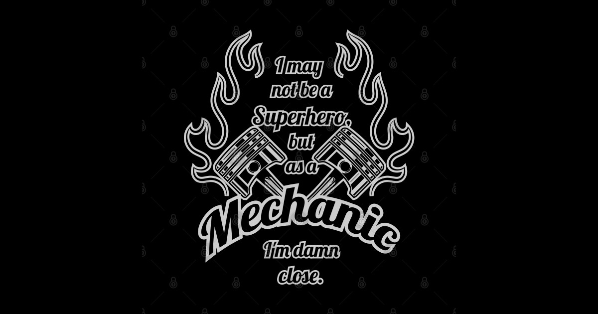 Superhero Mechanic - Mechanic - Sticker | TeePublic