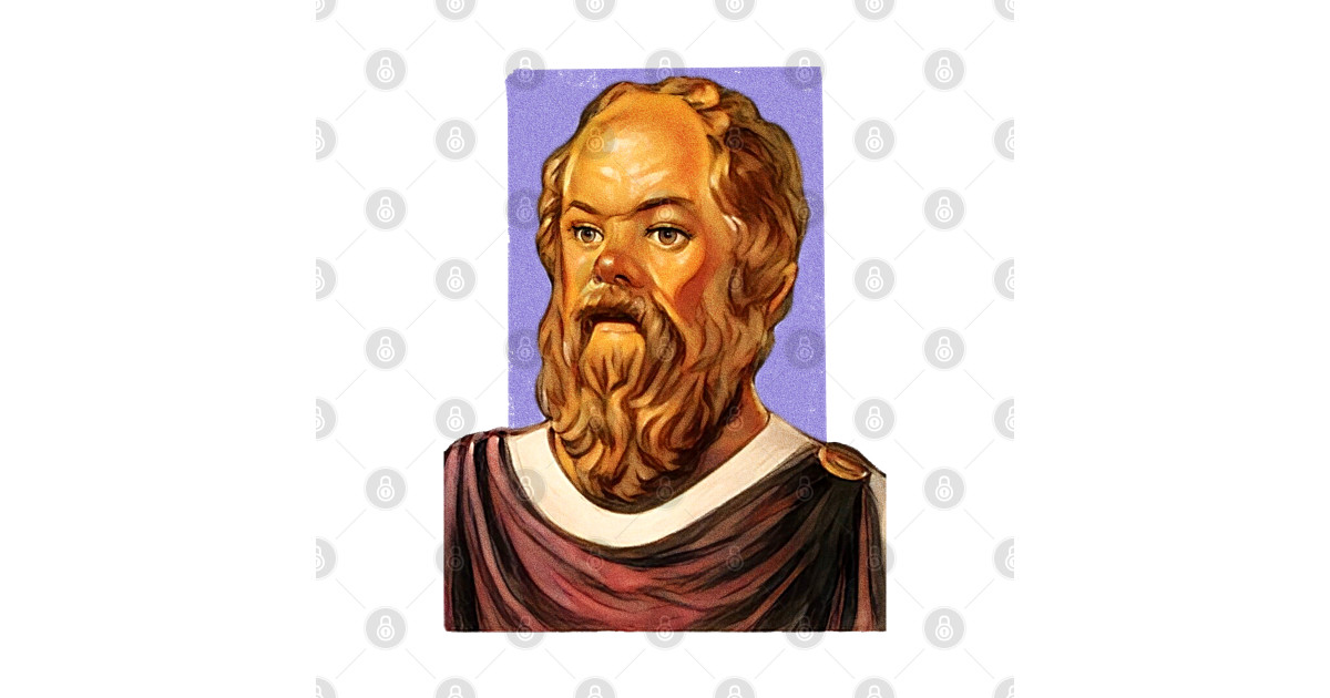 Greek Philosopher Socrates illustration - Socrates - T-Shirt | TeePublic