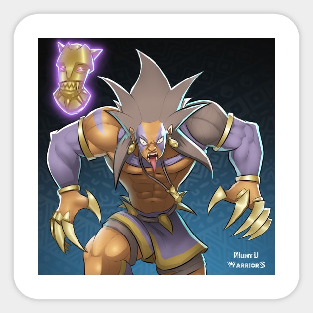 Muntu Warriors - Fang Collection - Muntu Warriors - Sticker | TeePublic