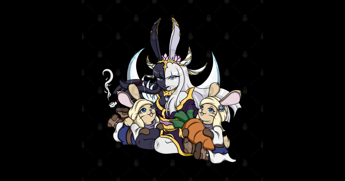 Moon Bunnies - Final Fantasy Xiv - Sticker | TeePublic