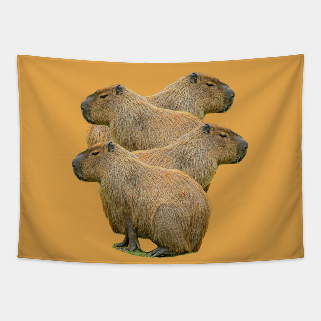 Capybara Stack - Capybara - Tapestry | TeePublic