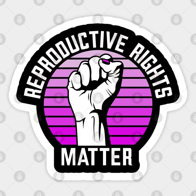 Reproductive Rights Matter Pro Roe - Pro Choice - Pro Choice - Sticker ...