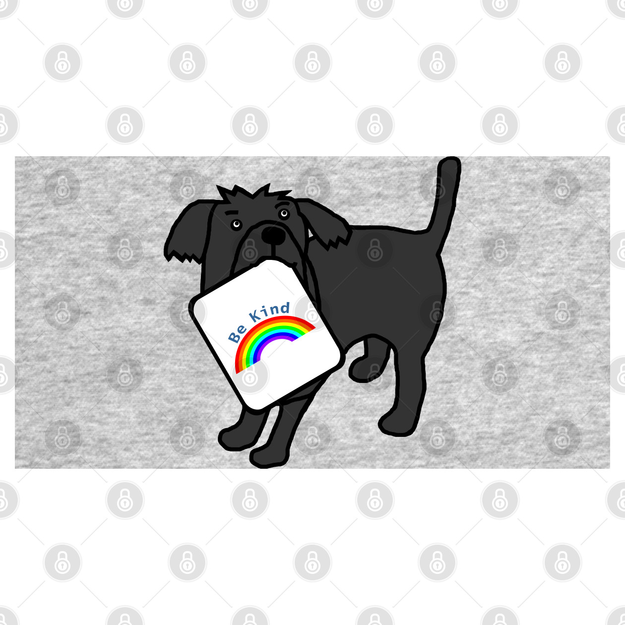 Cute Dog says Be Kind with Rainbow - Be Kind - T-Shirt | TeePublic